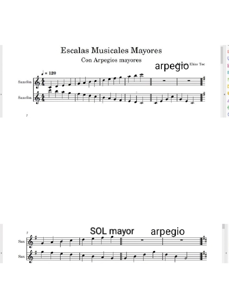 Escalas y Arpegio | PDF