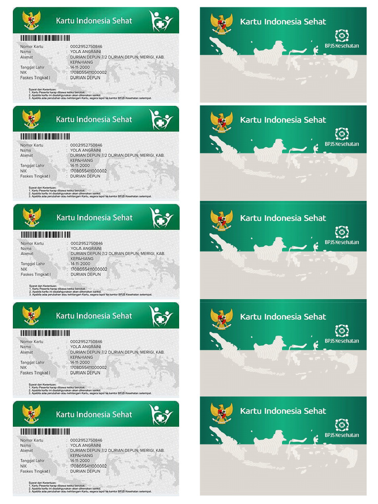 Format Cetak Kartu Fix | PDF