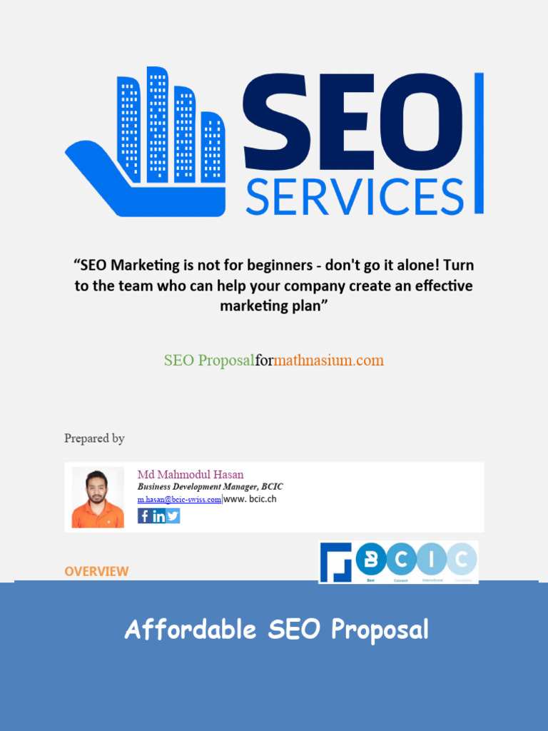 SEO Proposal For .......... | PDF | Search Engine Optimization | Indexes