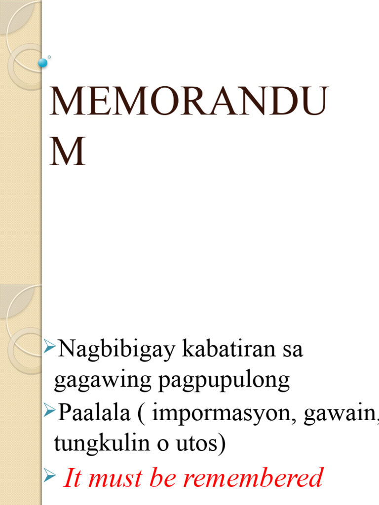 Memorandum.pptx-Autosaved | PDF