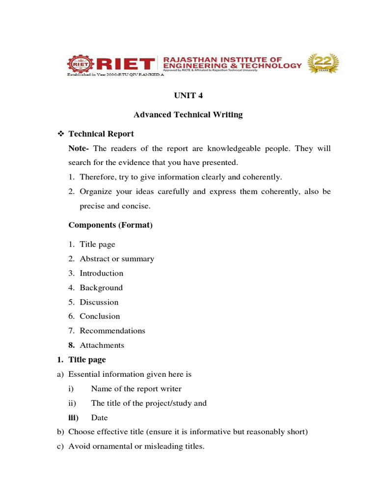 UNIT 4 Technical Communication | PDF | Proofreading | Information