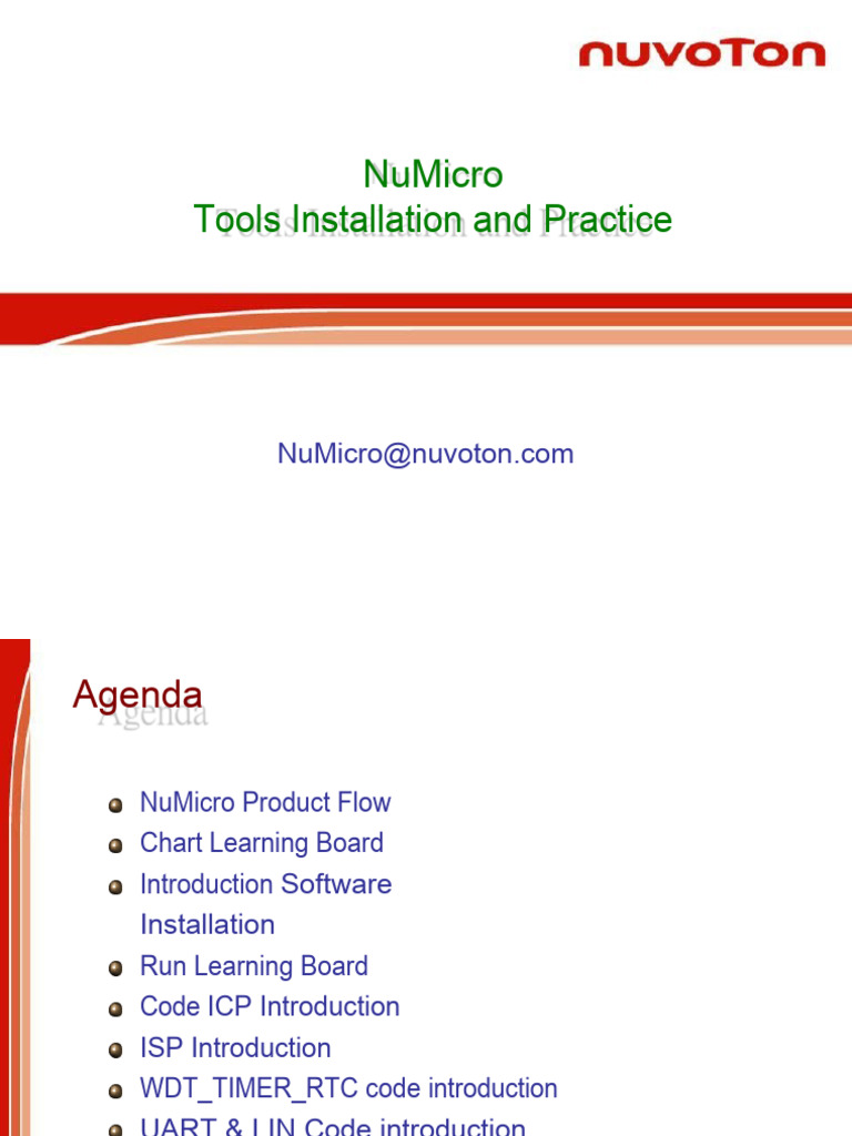 03 - NuMicro Tools Installation and Practice | PDF | Classes Of Computers | Computer Engineering