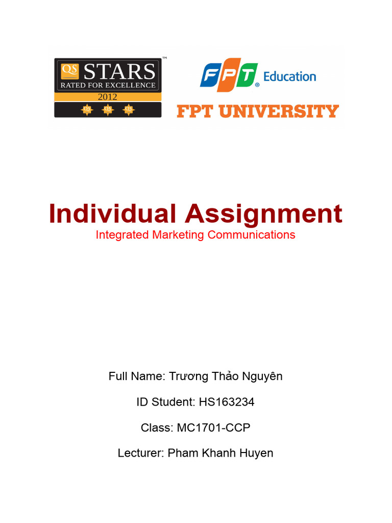 Individual Assignment | PDF | Online Advertising | Advertising Individual Assignment | PDF | Online Advertising | Advertising