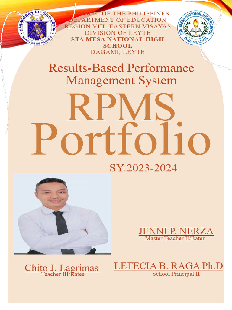 RPMS 2023 2024 Portfolio | Download Free PDF | Learning | Lesson Plan
