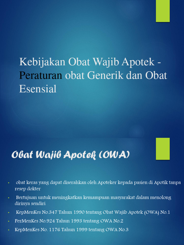 7 - Owa Dan Obat Generik | PDF