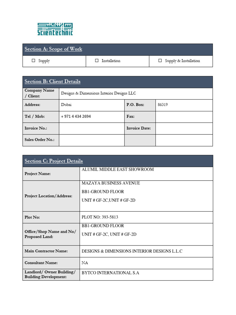 DCD Certificate Information Form | PDF