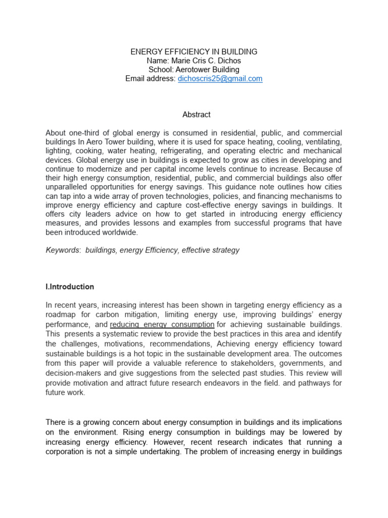 Energy Efficiency | PDF | Efficient Energy Use | Energy Conservation