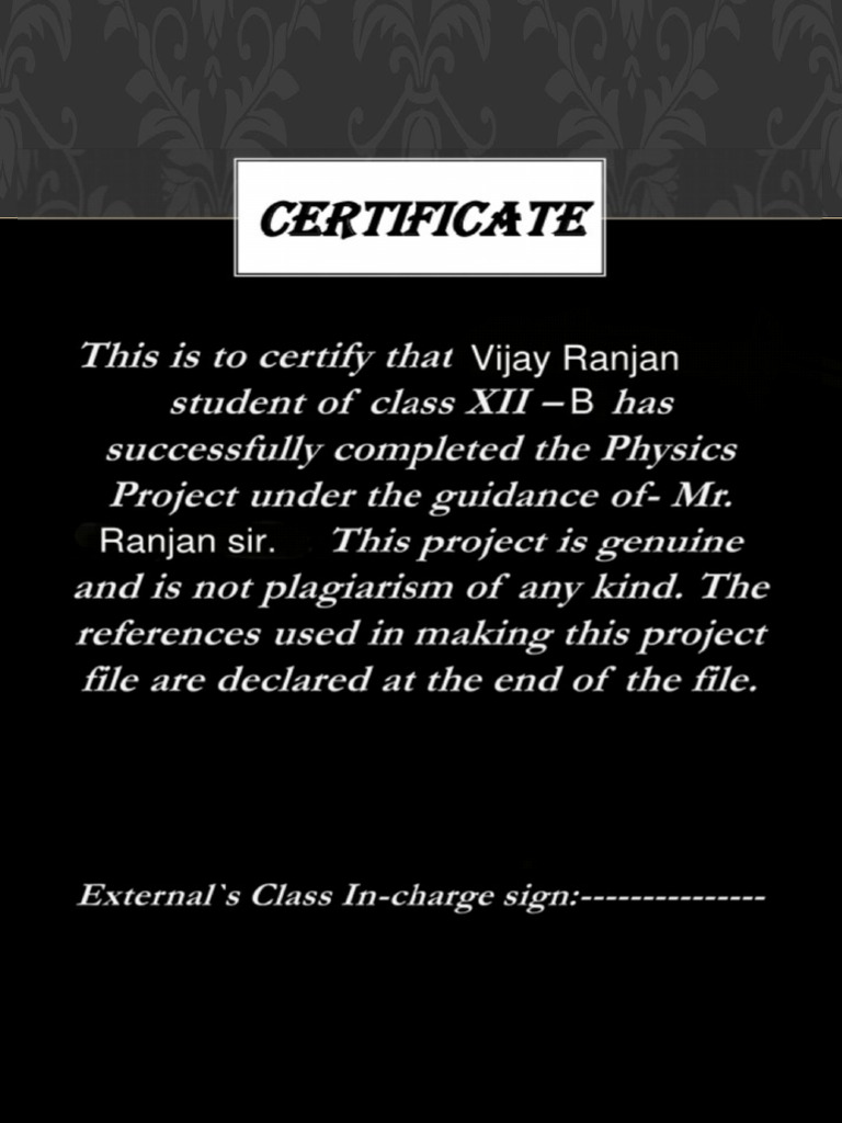 Physics Project Class 12 | PDF | Semiconductors | Transistor