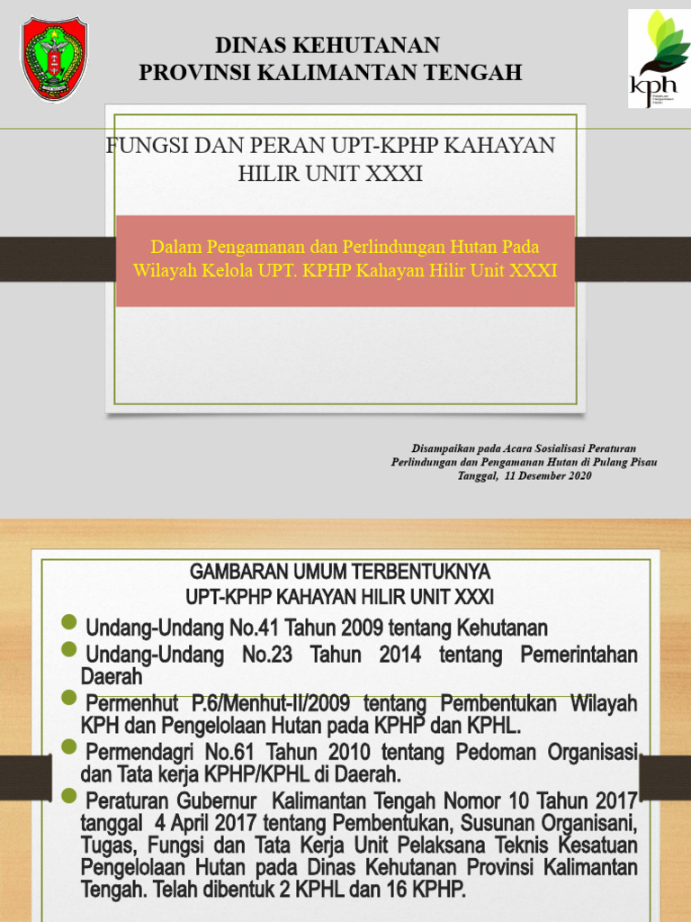 Materi Paparan KPHP | PDF