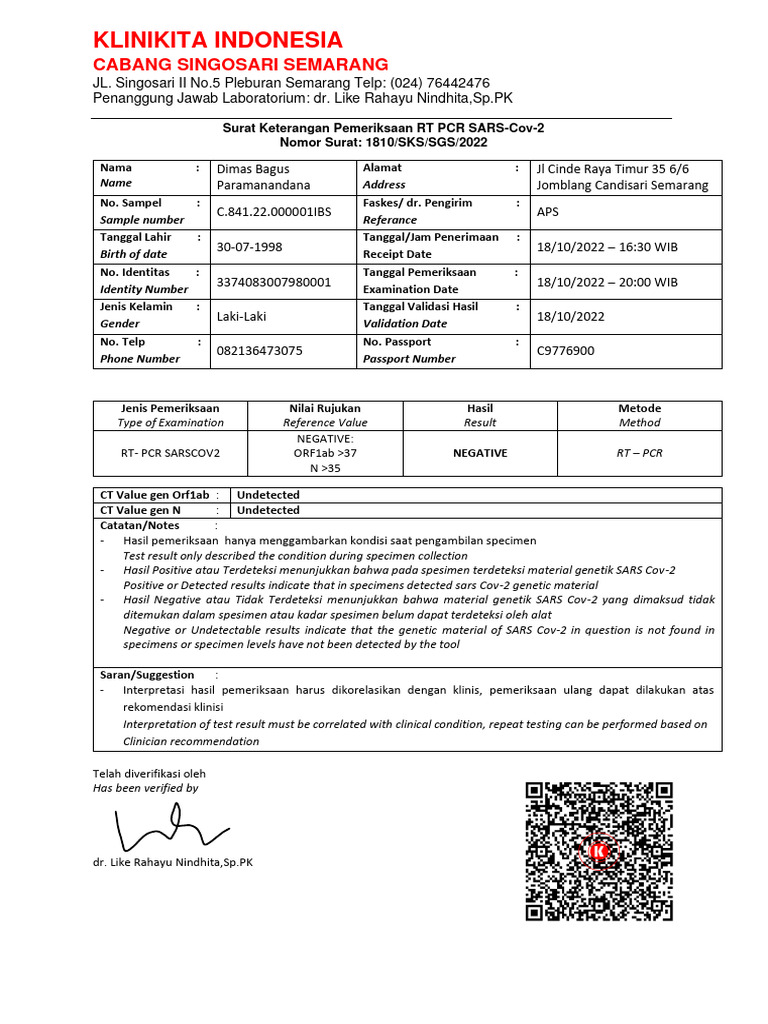 Hasil PCR Intibios-16 | PDF