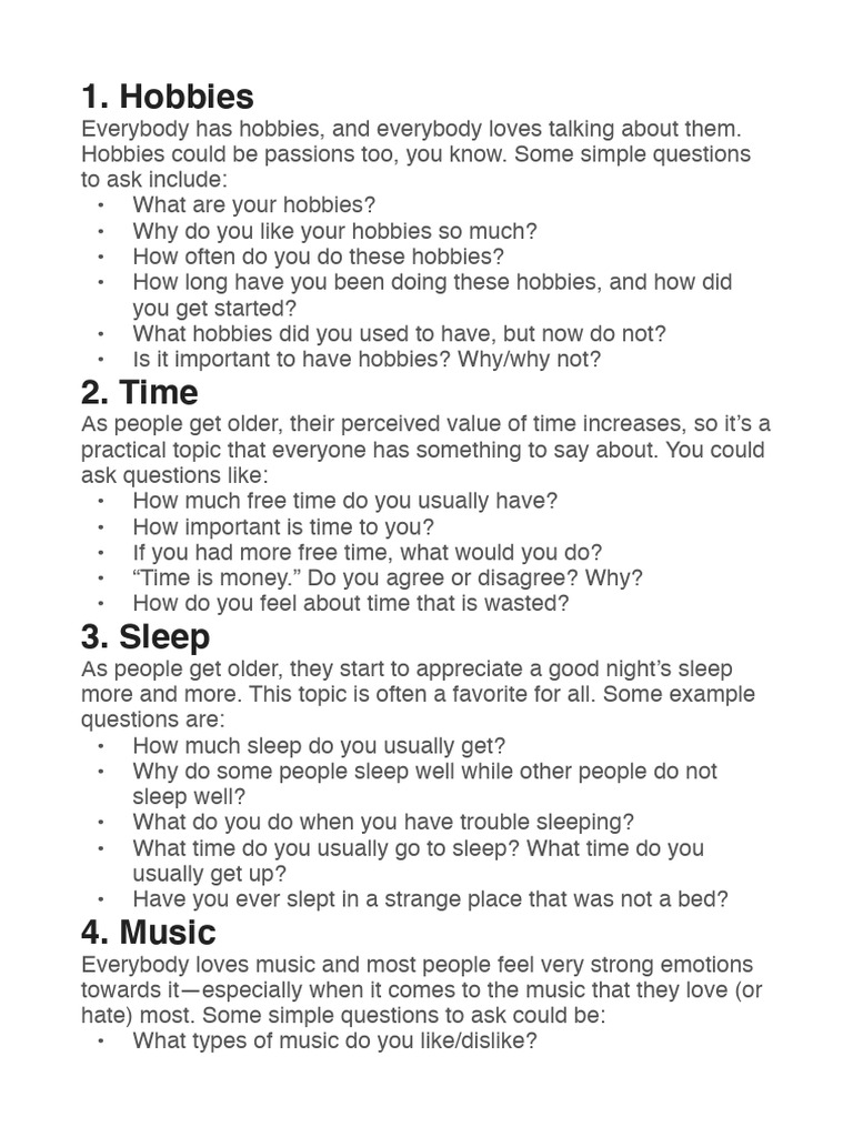 Topics To Speak B2-C1 | PDF | Sports | Beauty