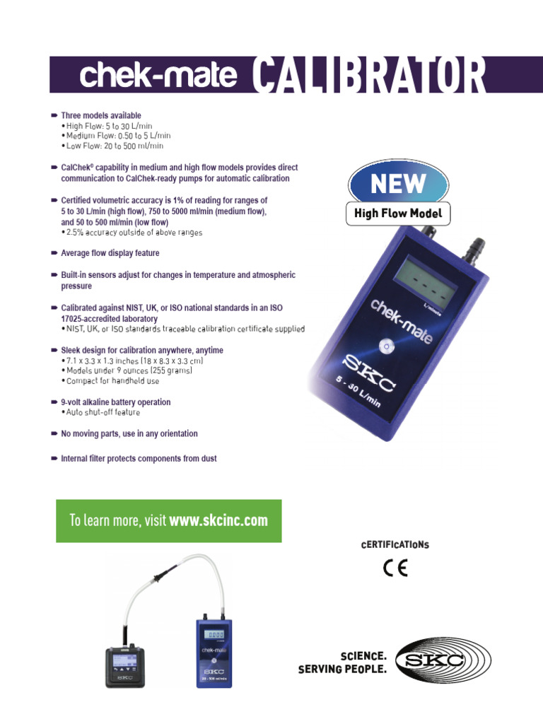 Chek-Mate Calibrator 375 Series OI | PDF | Calibration | Flow Measurement