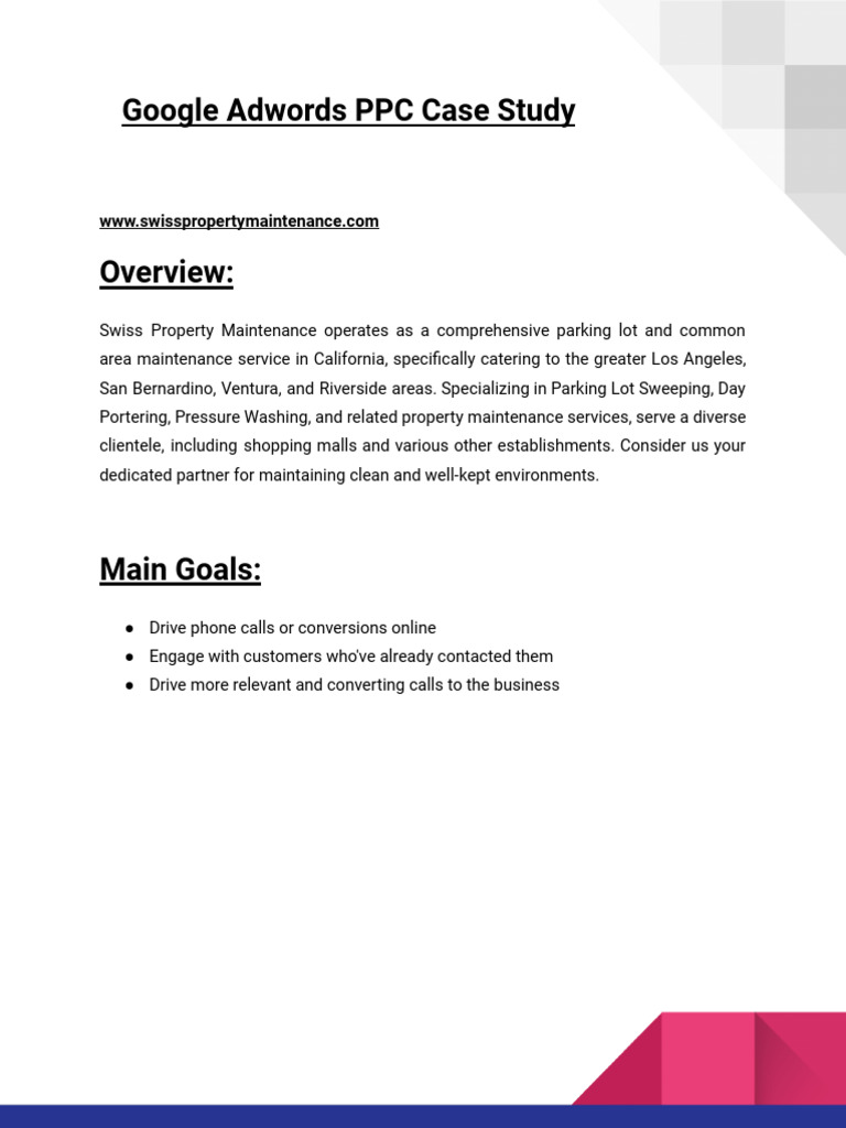 Google Ads Case Study | PDF | Search Engine Optimization | Internet