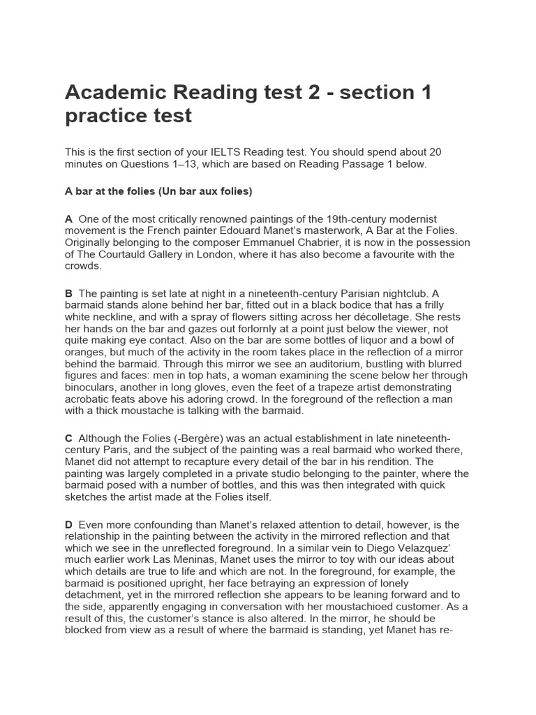 IELTS Academic Reading Practice Test 2 | PDF | Rock Climbing ...