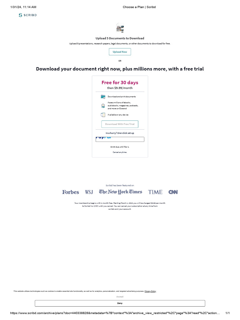 Choose A Plan | PDF | Scribd | Public Sphere