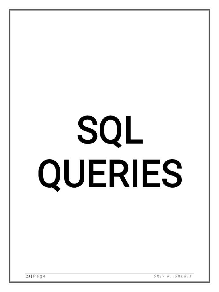 SQL Sks | PDF | Databases | Software Design