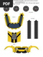 DIY Tesla Cybertruck Papercraft Template | PDF | Motor Vehicle | Vehicles
