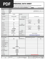 CS Form No. 212 Revised 2017 Personal Data Sheet | PDF | Government