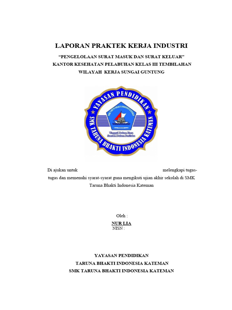 Laporan Praktek Kerja Industri Lia | PDF