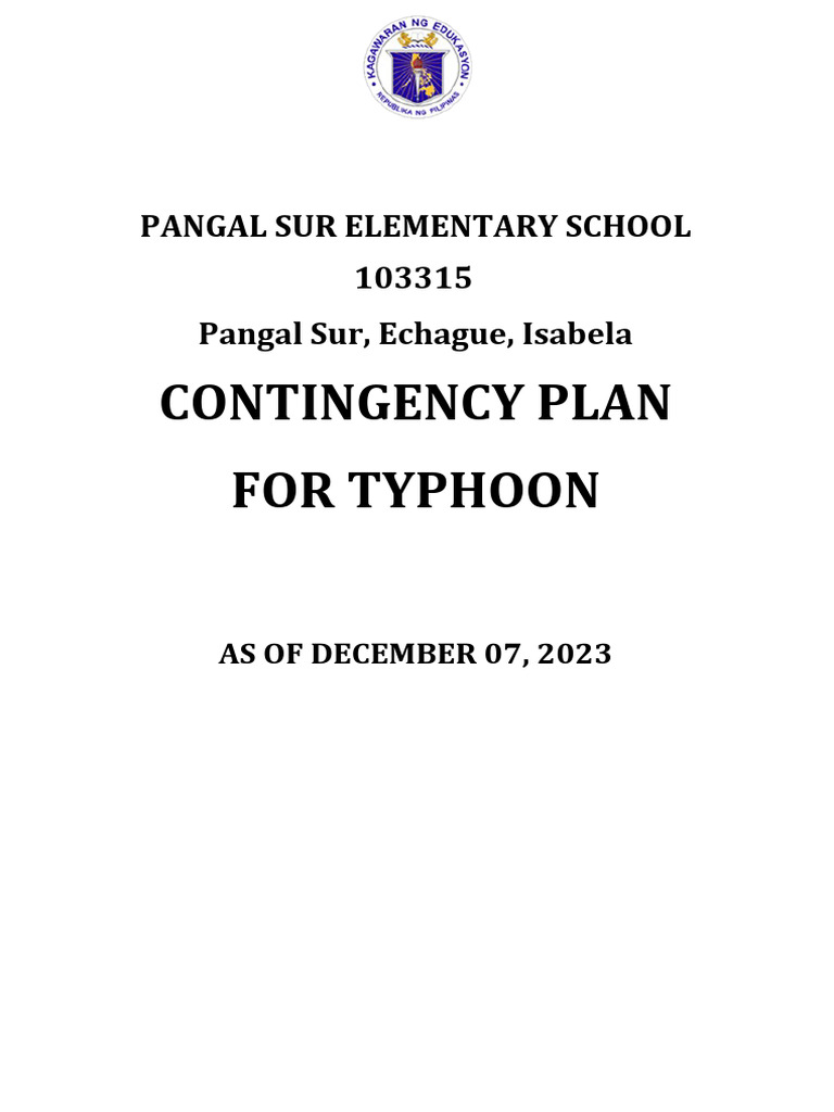Presen 2 Conplan Typhoon | PDF