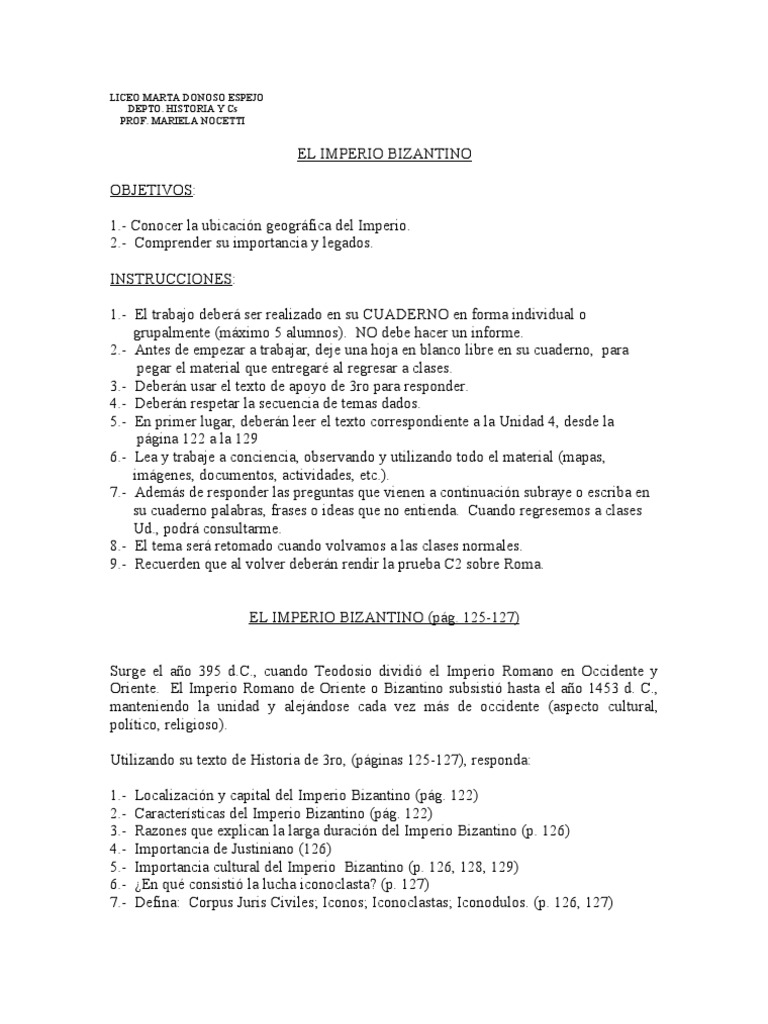 Guia El Imperio-Bizantino | PDF