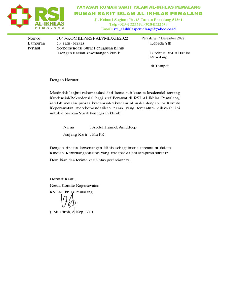 SPK RKK ABDUL HAMID | PDF