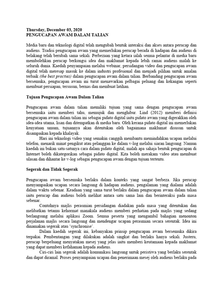 Pengucapan Awam Digital | PDF