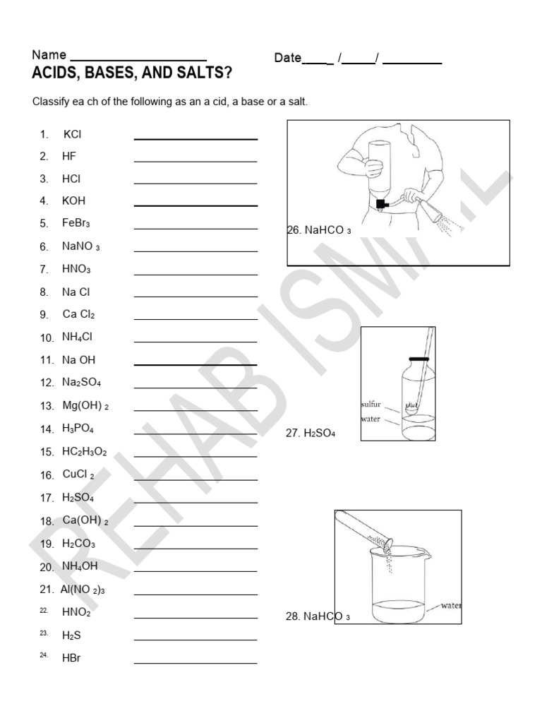 GRADE 9 CHEMISTRY PH WORKSHEET | PDF