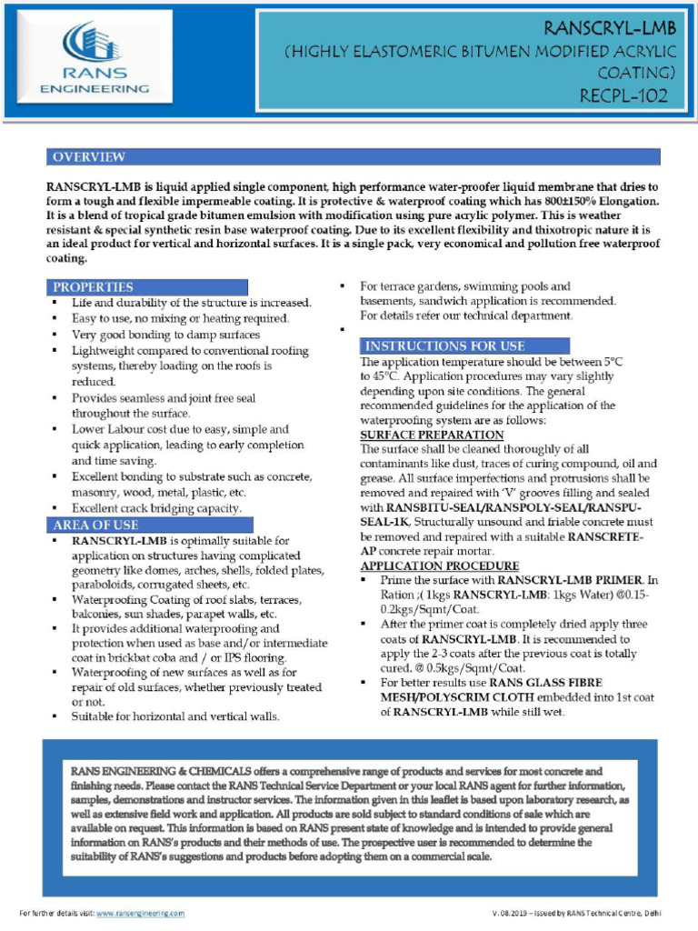 Rans™Cryl-LMB | PDF