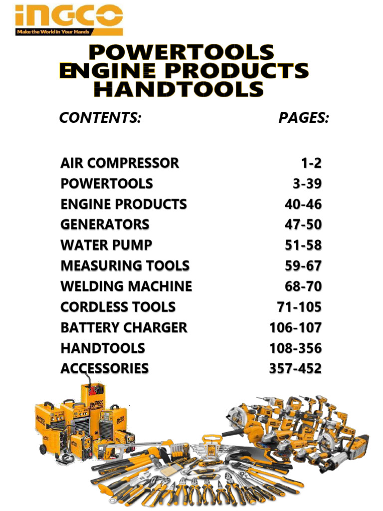 Ingco-Pricelist 2023 | PDF | Drill | Mechanical Engineering