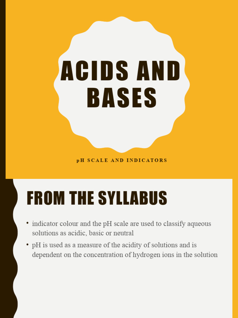 Understanding Acids, Bases, and pH Scale | PDF | Ph | Acid