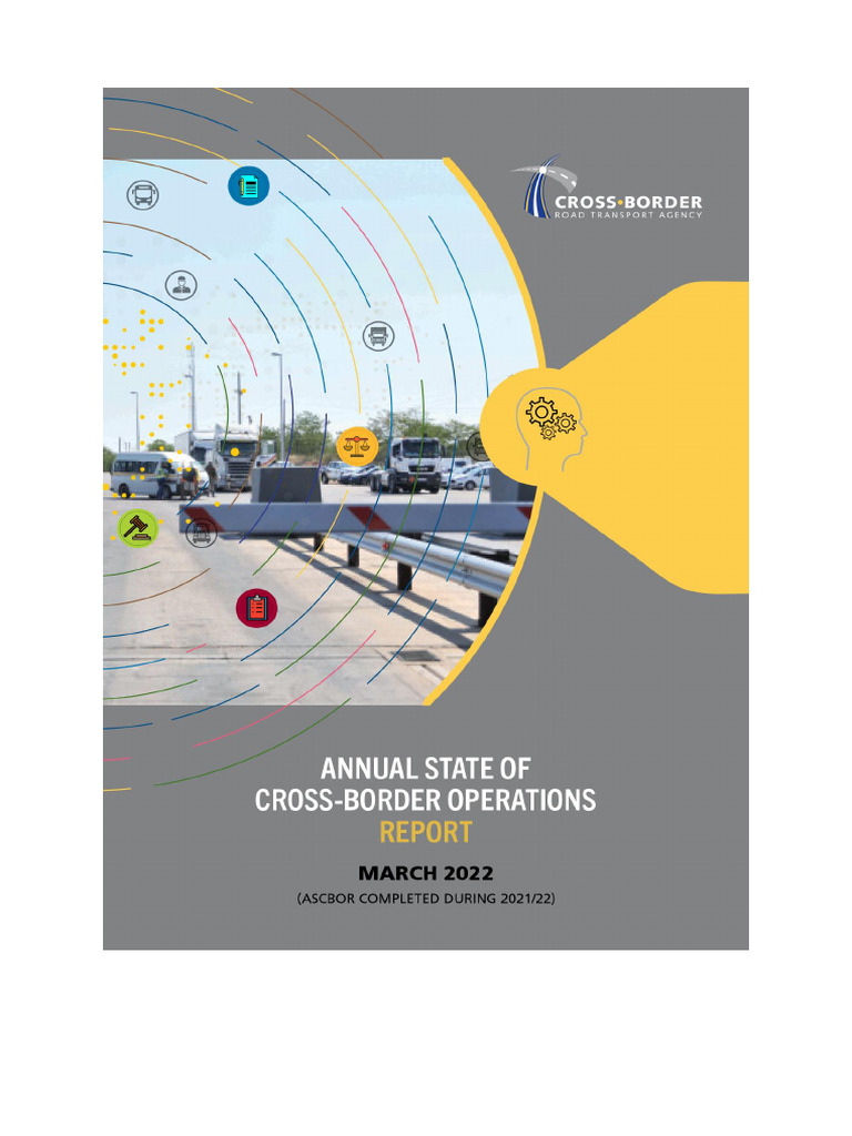 Annual State of Cross Border Operations Report | PDF | Transport ...