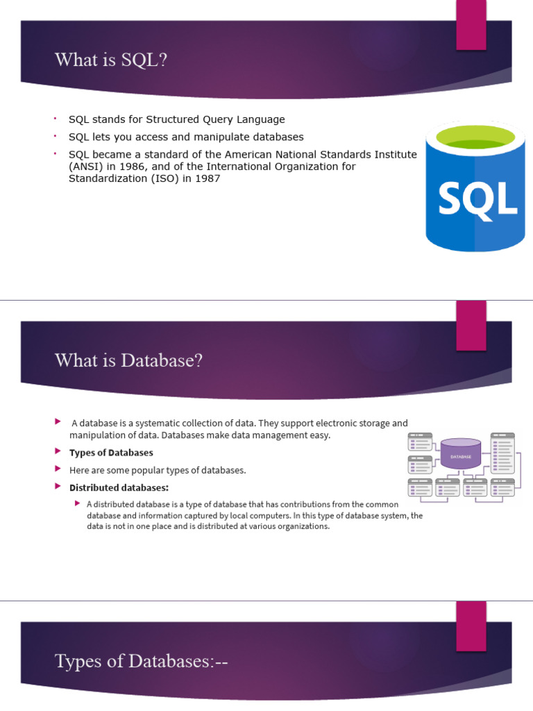 SQL-1 (Scratch To Advance) | PDF | Relational Database | Databases