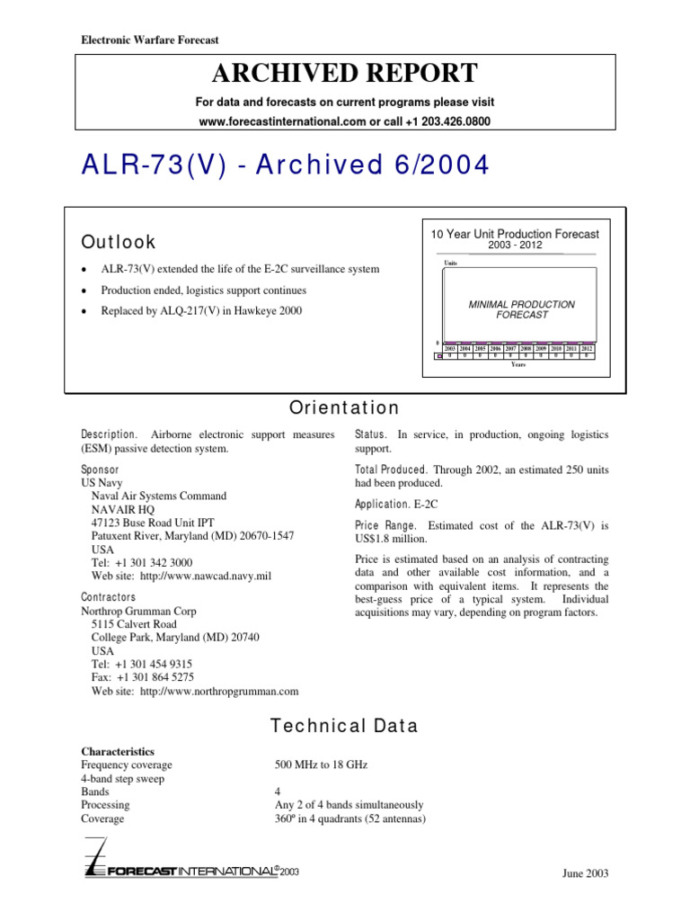 Eew130c1 - Alr-73 V | PDF | Radar | Military Science
