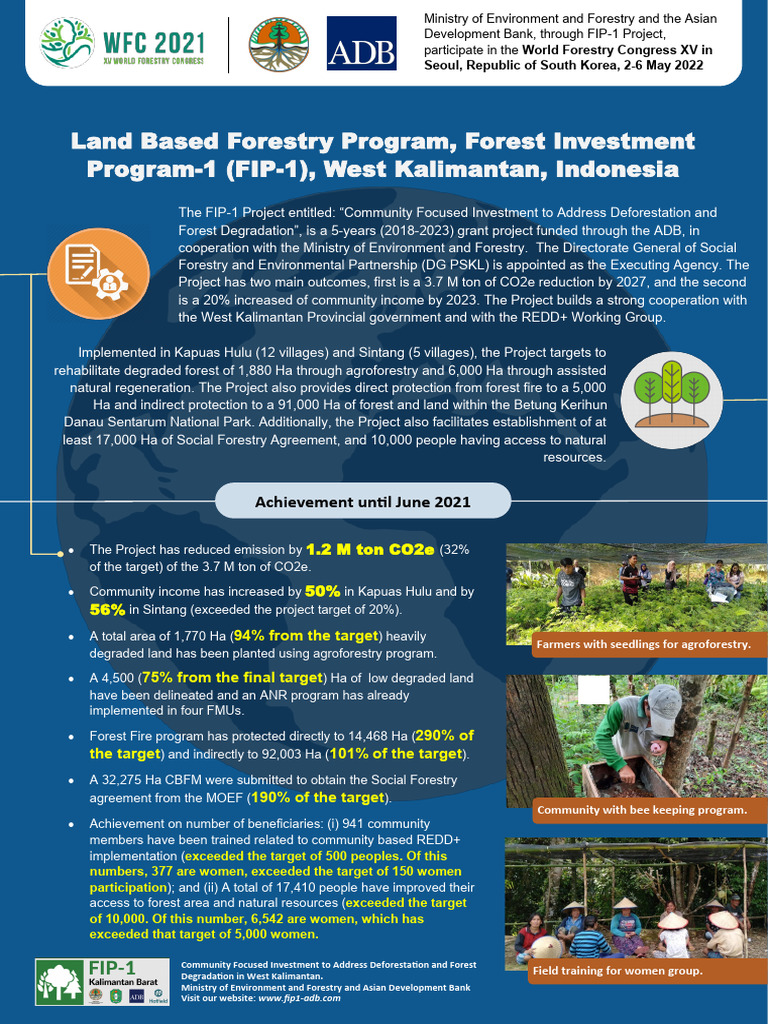 Brochure 2 - Land Based Program - WFC | PDF | Reducing Emissions From ...