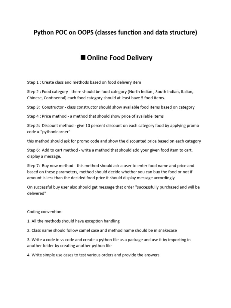 Beginner Python POC | PDF | Constructor (Object Oriented Programming) | Programming