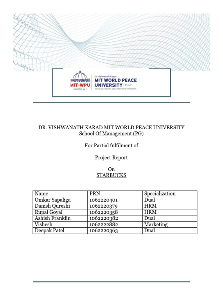 Final MC Assignment | PDF | Starbucks | Coffee