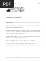 IIE Lesson Plan Template 2025 | PDF | Lesson Plan | Learning