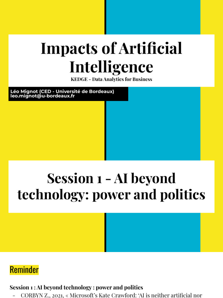Cours 1 - Kedge | PDF | Artificial Intelligence | Intelligence (AI) & Semantics