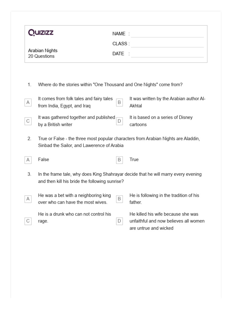 Arabian-Nights | PDF | One Thousand And One Nights