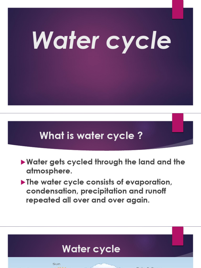 2.4 The Water Cycle | PDF | Social Science | Science & Mathematics