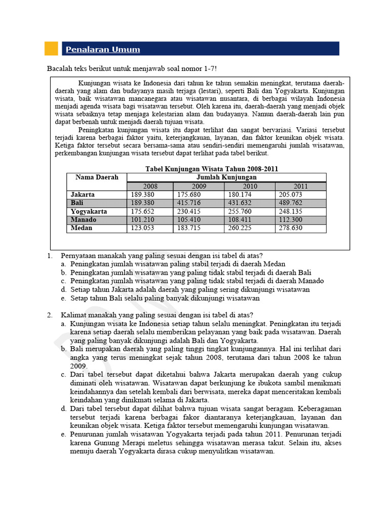 Latihan Soal Utbk | PDF