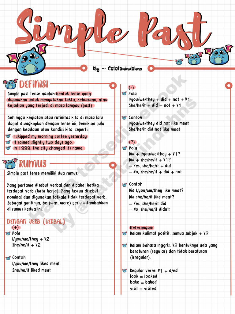 Simple Past Tense | PDF