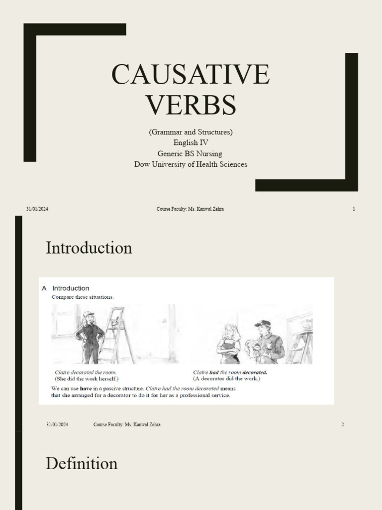 Causative Verbs | PDF