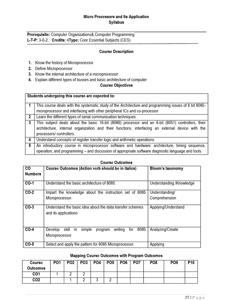 B Tech Computer Science Engineering Effective For The Batches Admitted From Session 2022 23 37