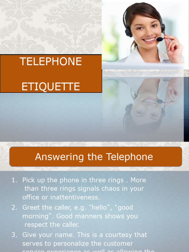 Telephone Etiquette Training Materials Module Demo | Download Free PDF ...