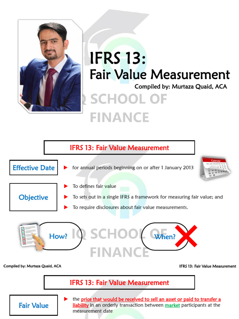 IFRS 13 - Presentation (Notes) | PDF