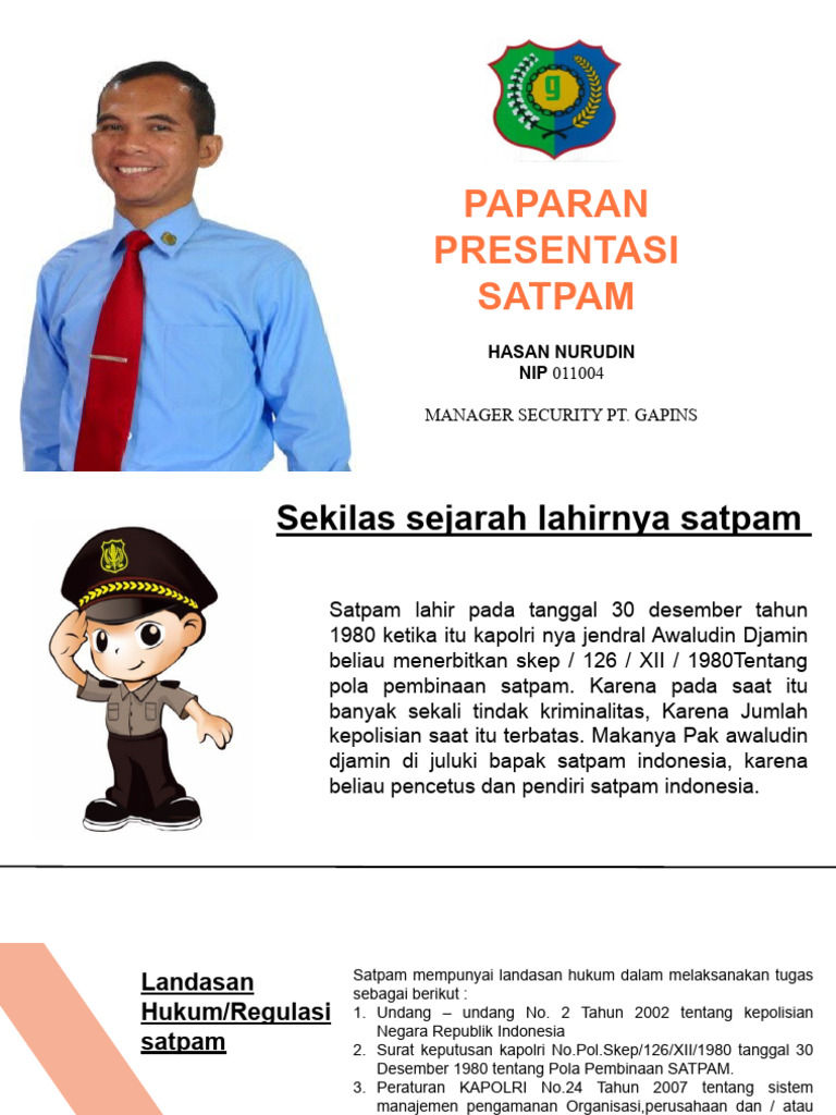Paparan Presentasi Satpam | PDF