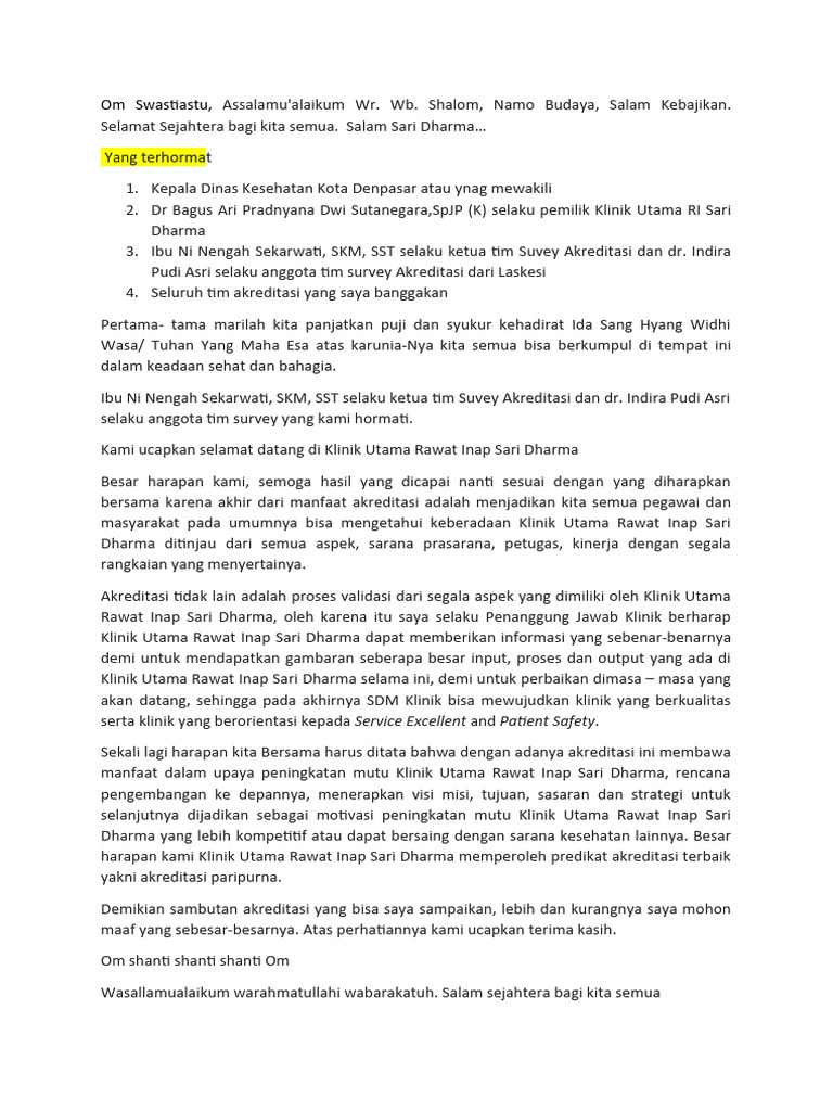 SALAM SAMBUTAN Akre 2023 Final | PDF