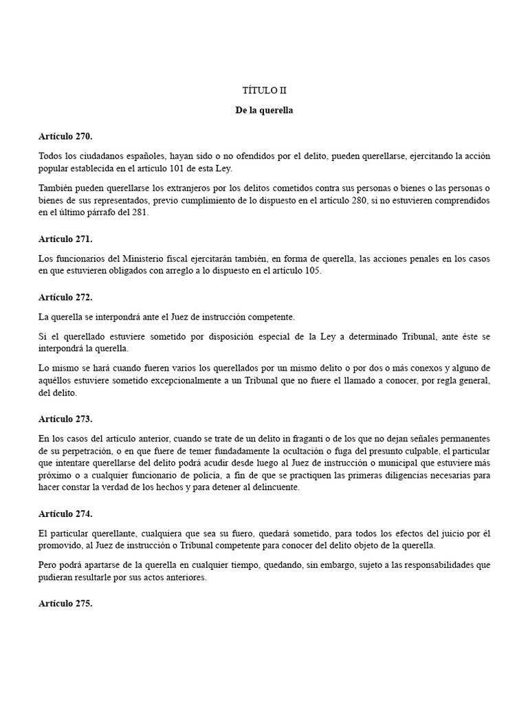 querella imprimir | PDF | Queja | Justicia